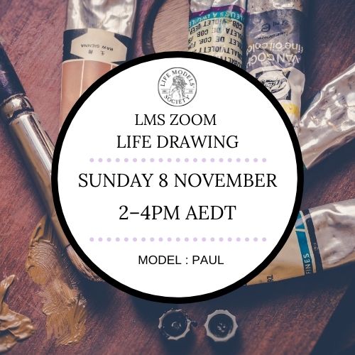 Zoom Life Drawing with Paul – Life Models' Society Inc. Reg#A0109478M